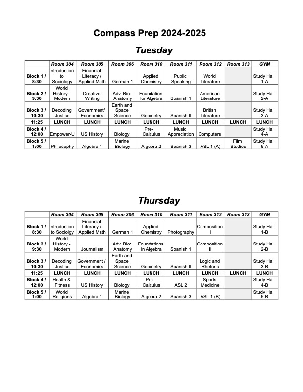 Browse Classes | Compass Prep